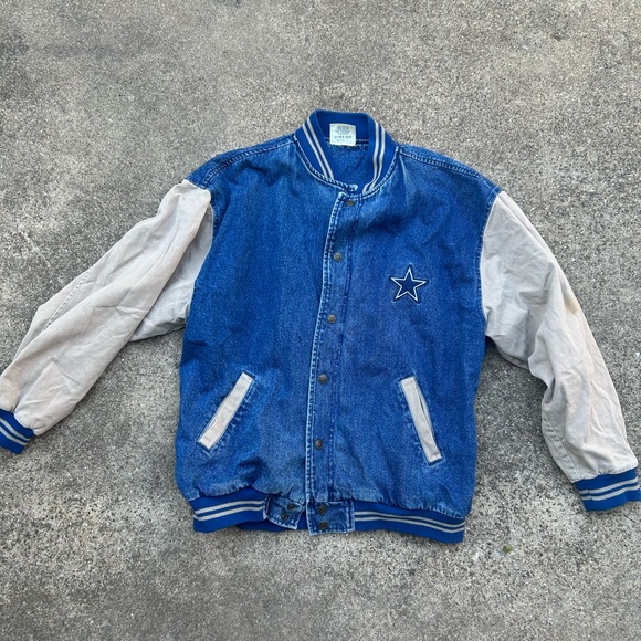 Lee | Jackets & Coats | Dallas Cowboys Nfl Lee Sport Denim Jacket Mens ...